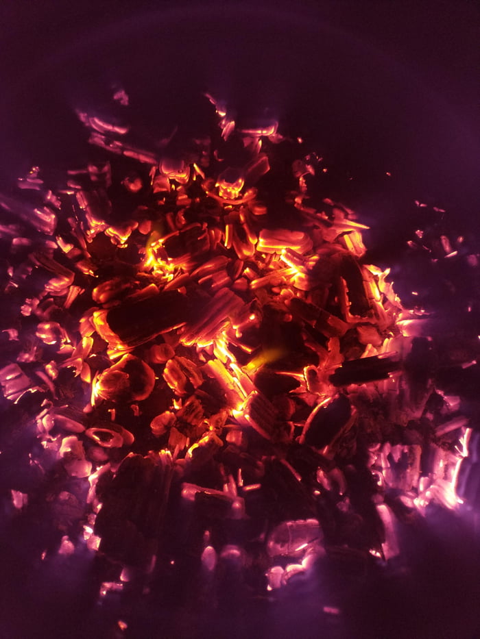 Camp fire coals. - 9GAG