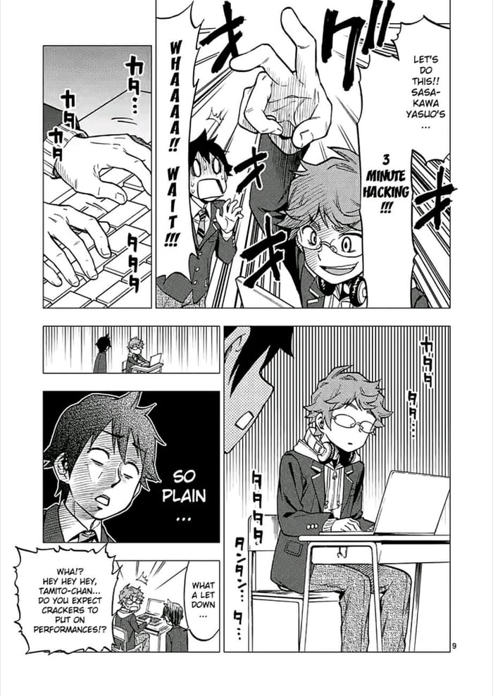 Realistic Hacking in a Manga... (Manga: Criminale!) - 9GAG
