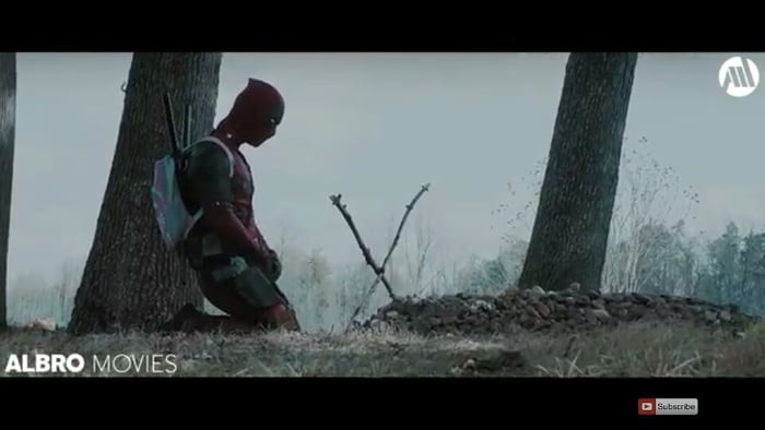 Deadpool visit logan's grave - 9GAG
