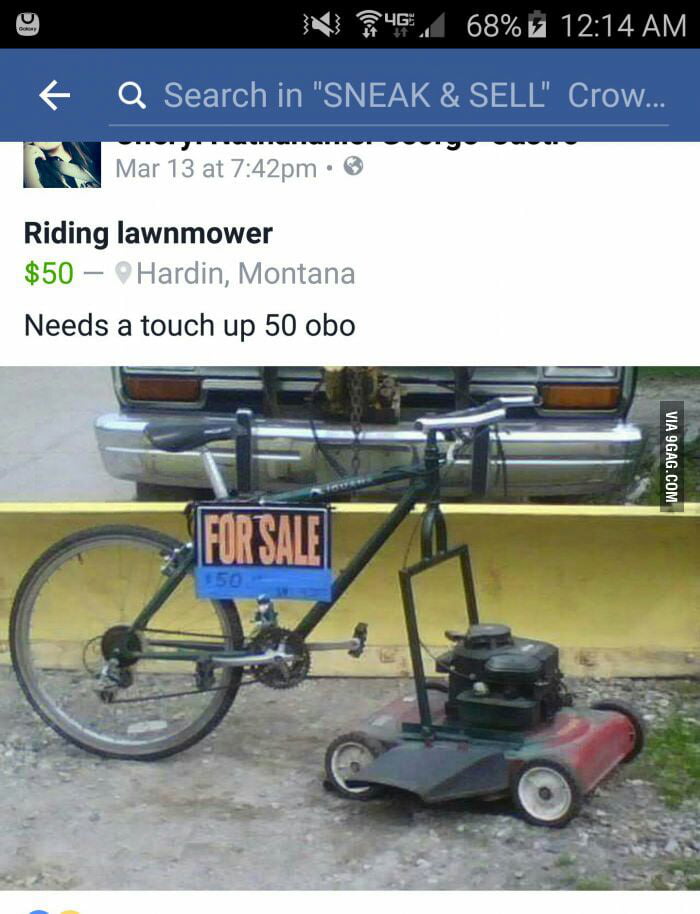 Redneck Lawnmower! - 9GAG