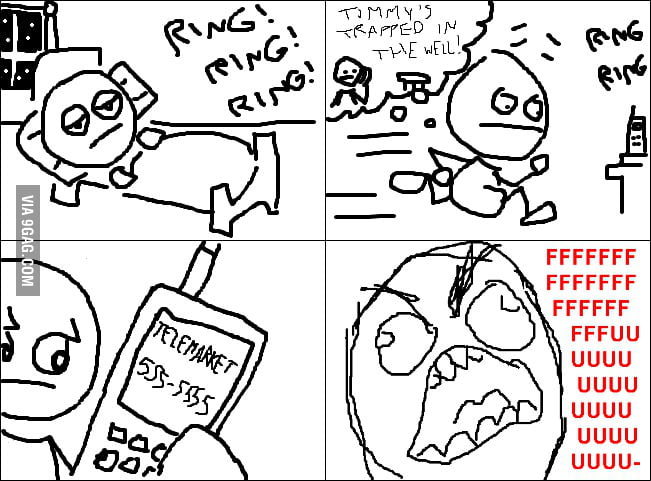 Important Phone Call Rage - 9GAG