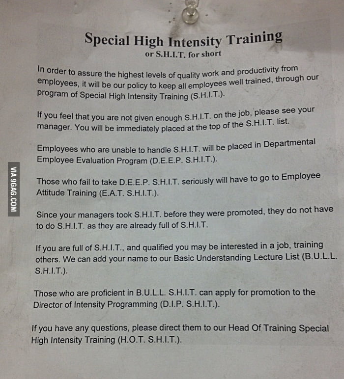 Special High Intensity Training - 9GAG