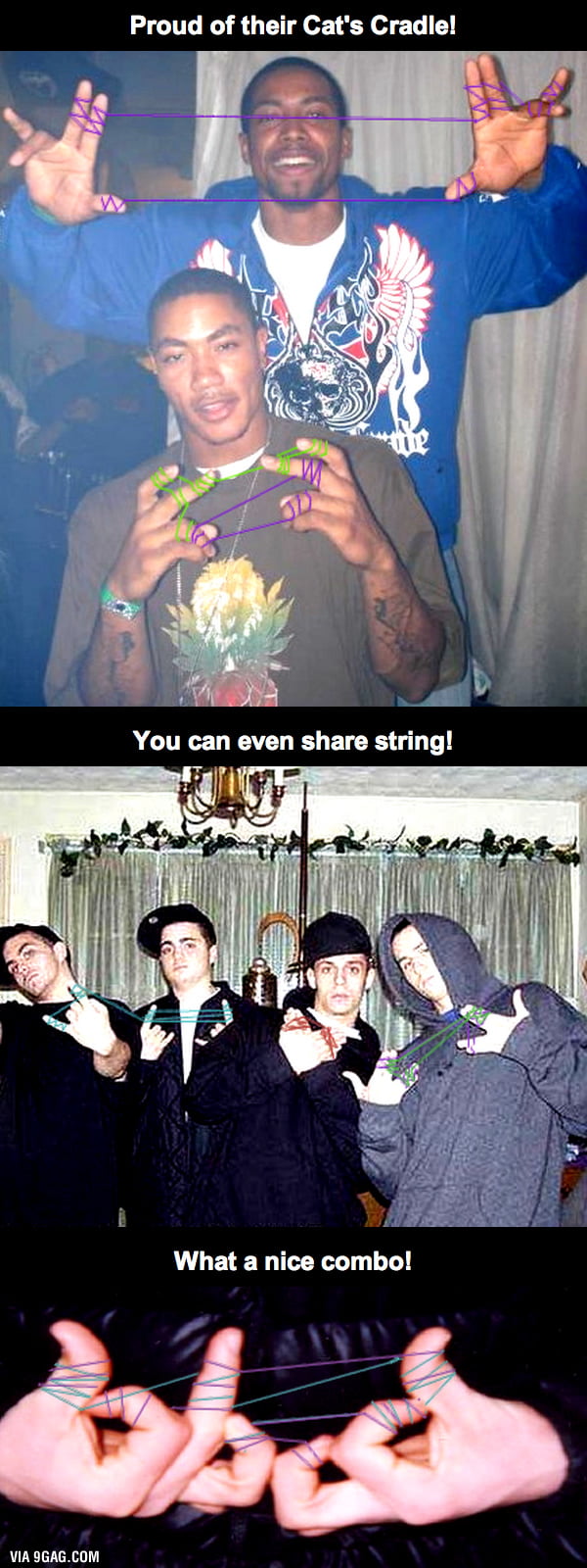 Whenever I see someone flashing gang signs, I immediately imagine them ...