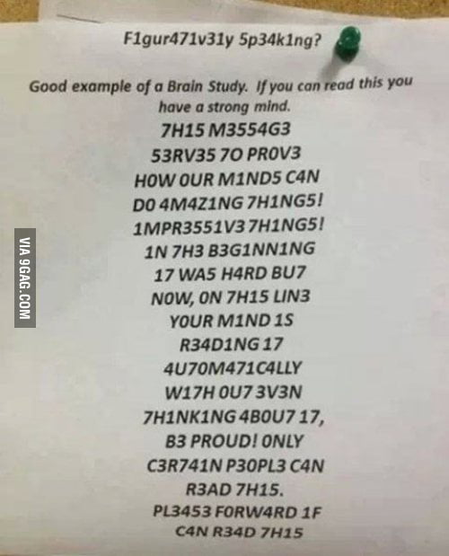 Nice brain trick - 9GAG