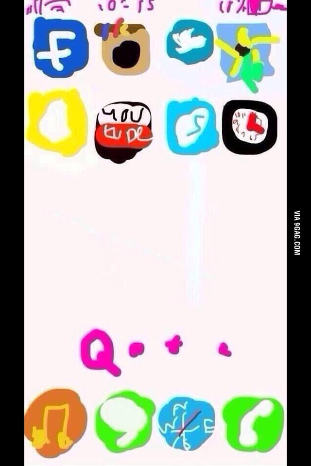 So I got a sneak peak at iOS 8... - 9GAG