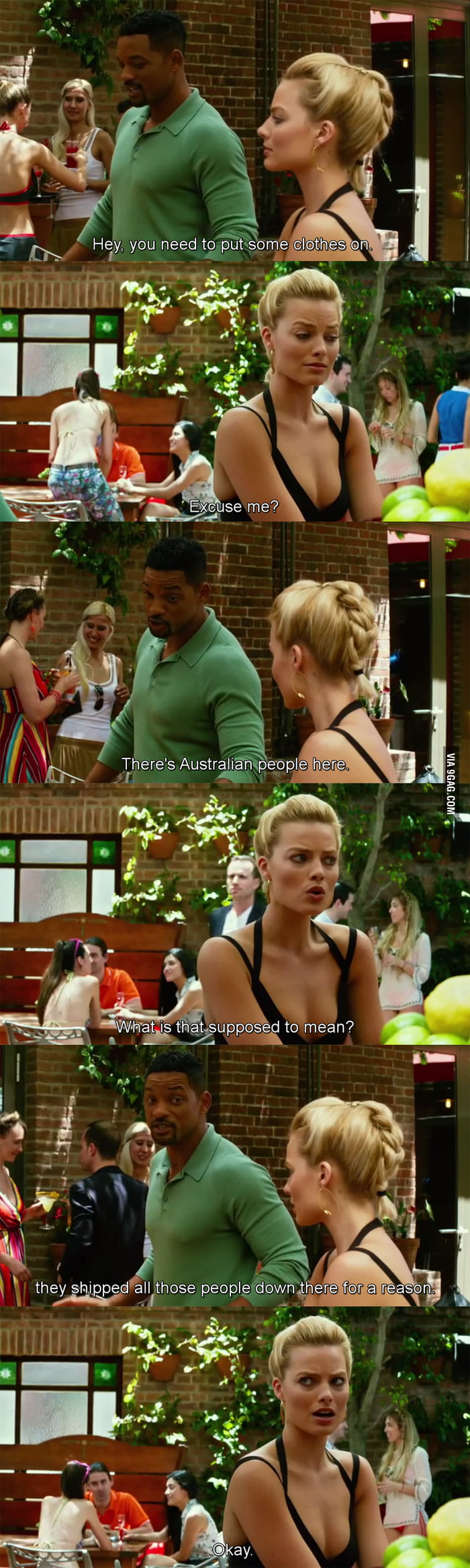 Troll level: Will Smith - Margot Robbie from Australia - 9GAG