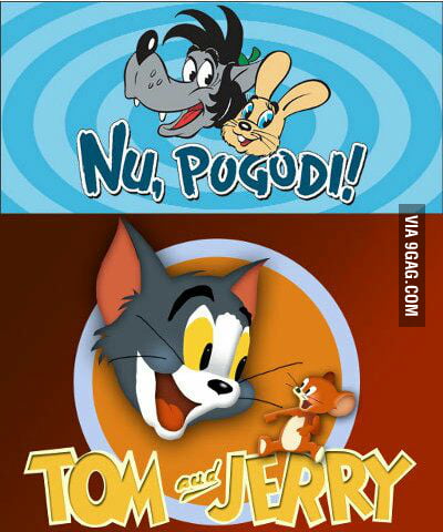 They two must fight in a team against each other nu,pogodi vs. tom ...