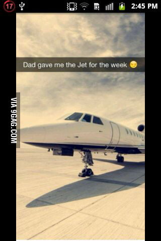 Rich kid snaps - 9GAG