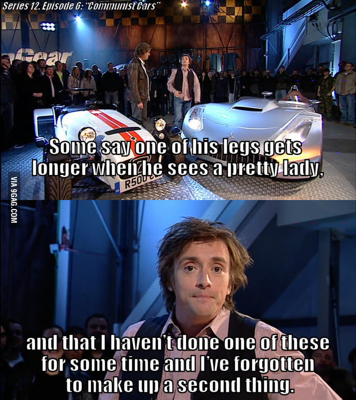 All we know is he's called The Stig. - 9GAG