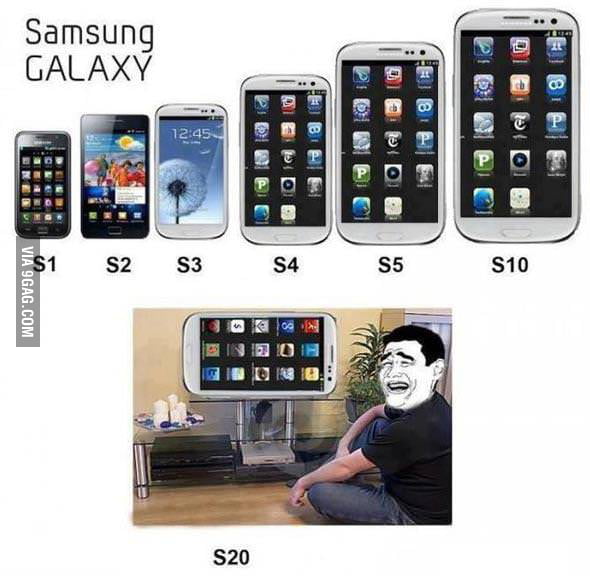 Samsung Galaxy S evolution - 9GAG