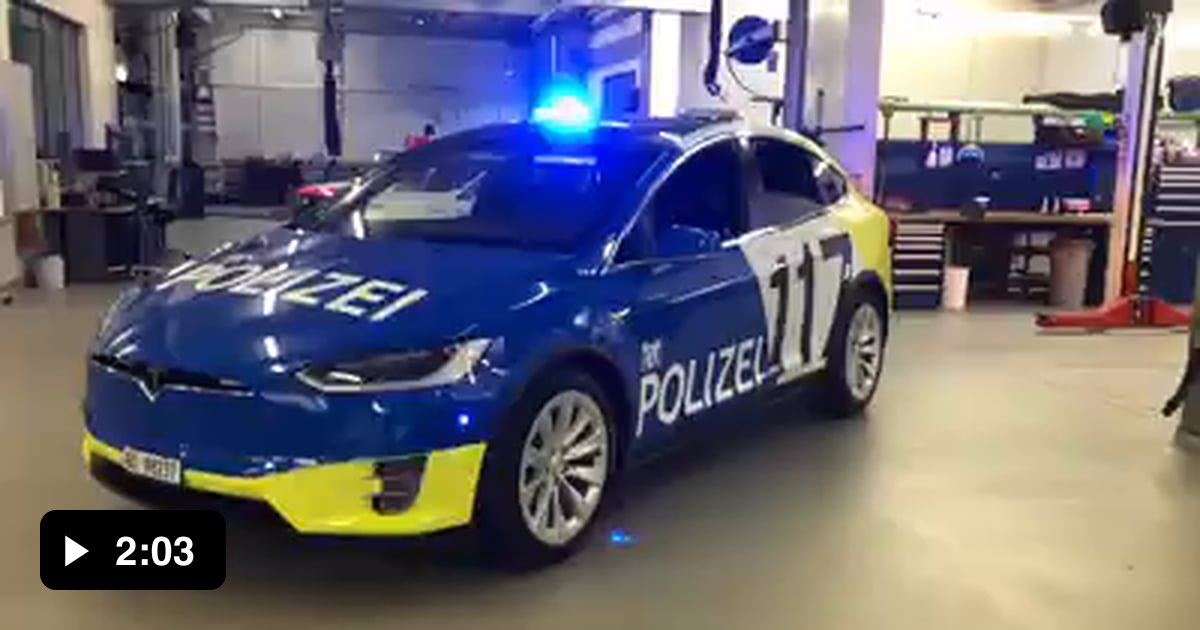 Police in Basel (Switzerland) gets new Tesla Patrolcars - 9GAG