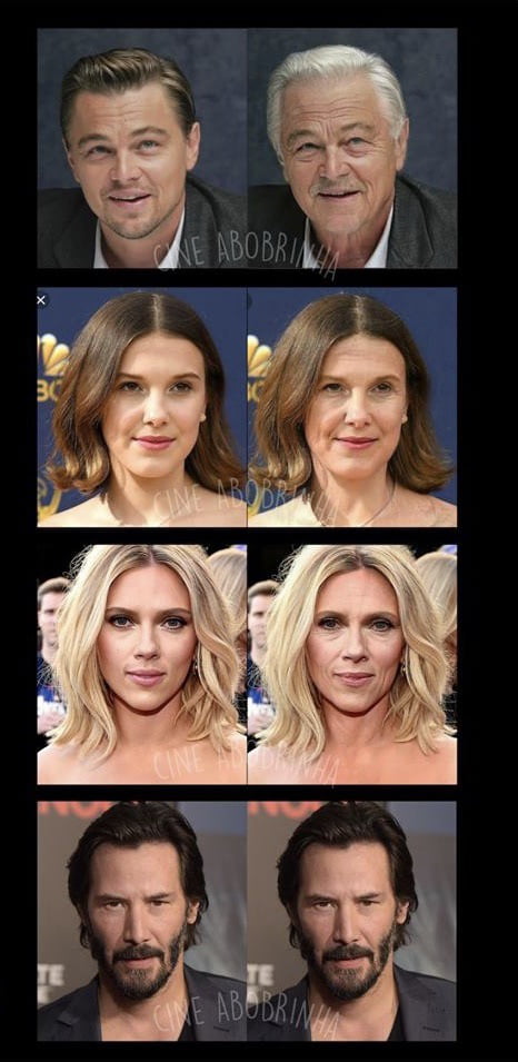 FaceApping to get people older - 9GAG