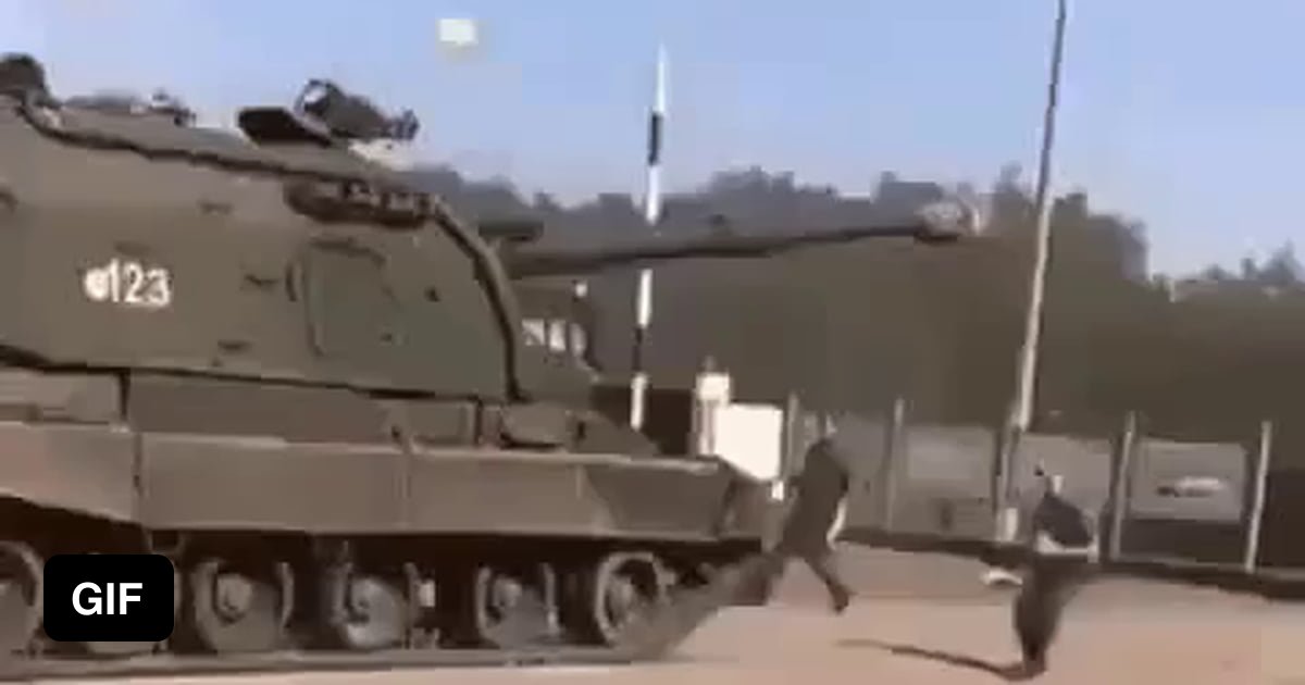 How to stop a tank like a slav - 9GAG