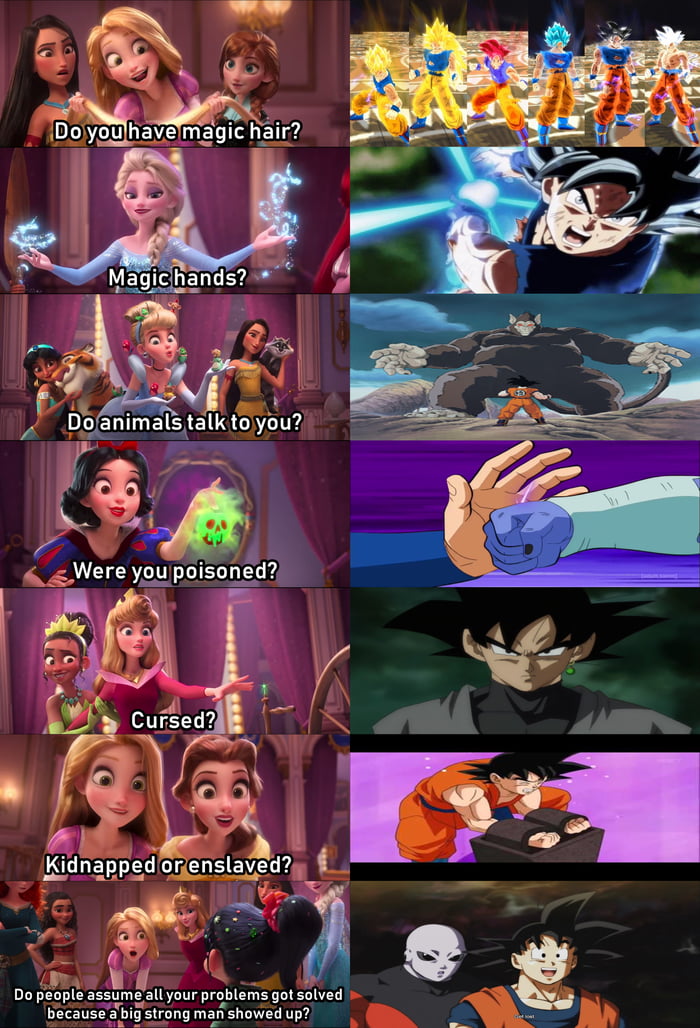 Son Goku is a Disney Princess - 9GAG