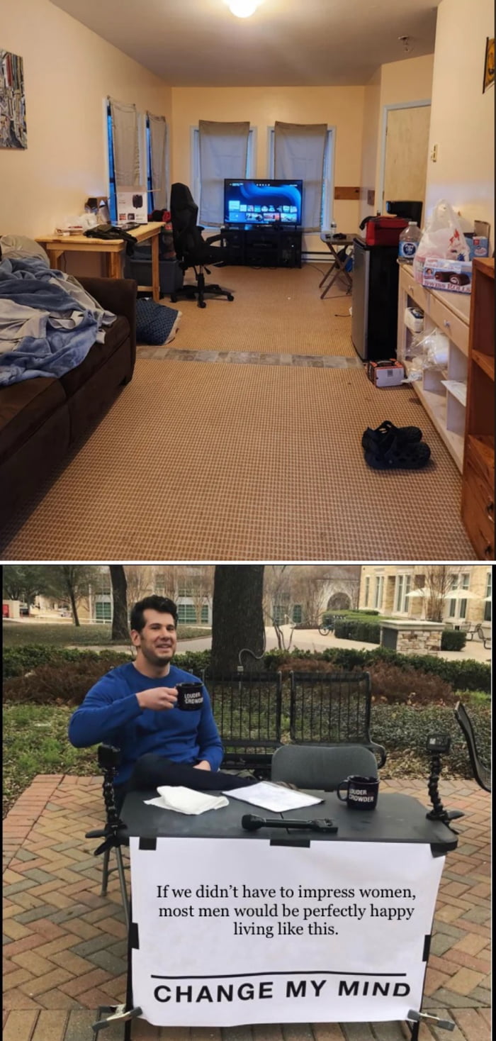 260 sq. ft bachelor pad - 9GAG