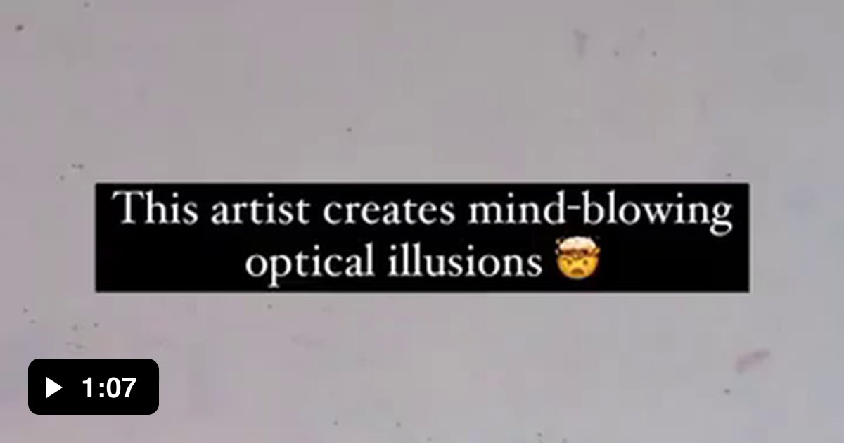 The artist created the optical illusion - 9GAG