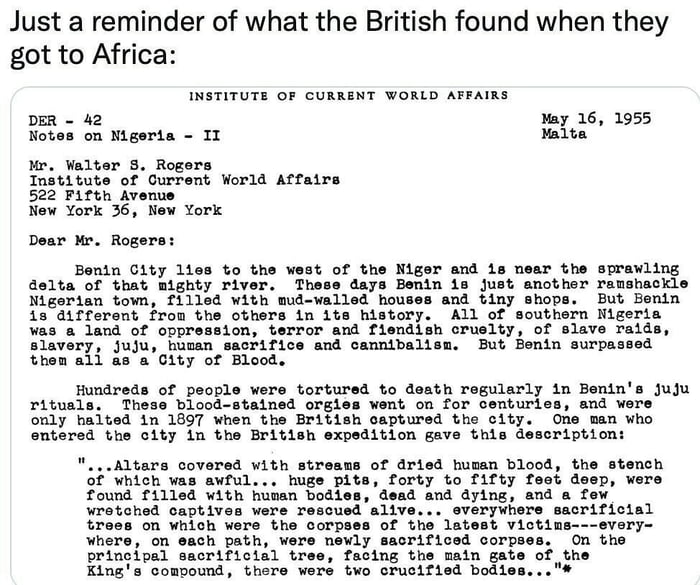 Western colonialism was an act of mercy - 9GAG