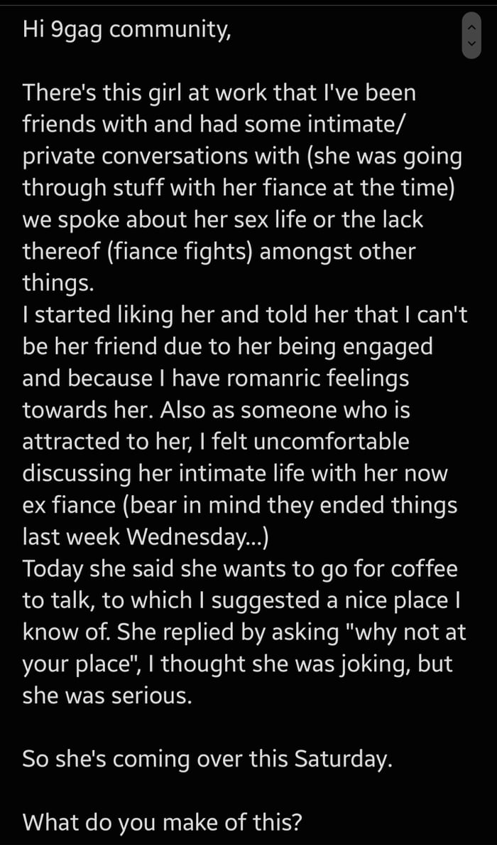 Please help, I need guidance on this. Comment your advice pls... no idea what to do - 9GAG