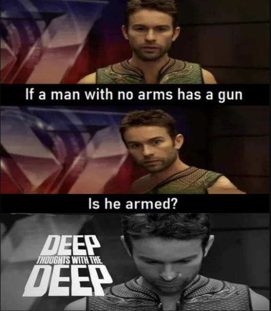 If a man with no arms has a gun, is he armed? lol - 9GAG