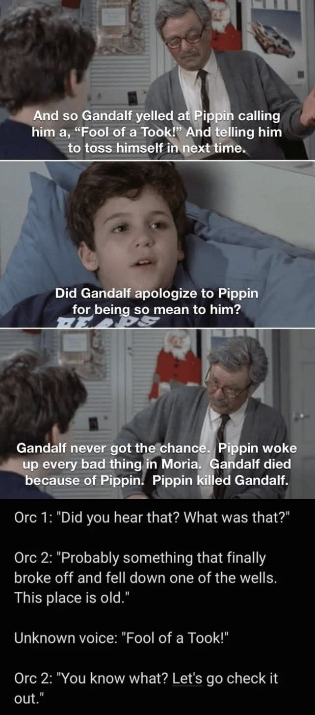 He killed one Gandalf, yes, but what about second Gandalf? - 9GAG