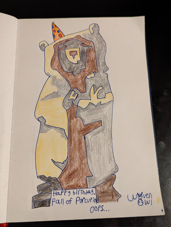 Decided to draw something for Fall of Porcupine! - 9GAG