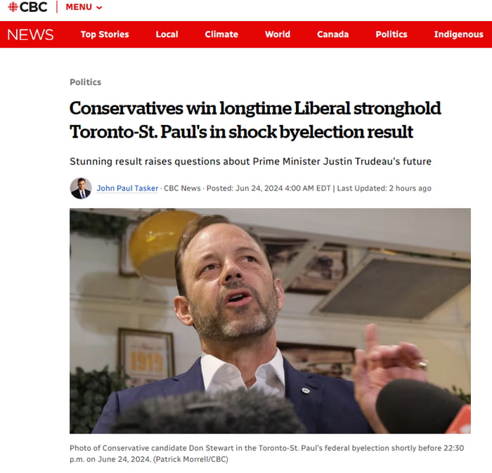 Conservatives win in Toronto - 9GAG
