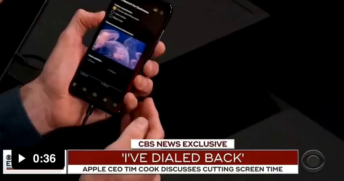 Apple CEO Tim Cook shares his screen time - 9GAG