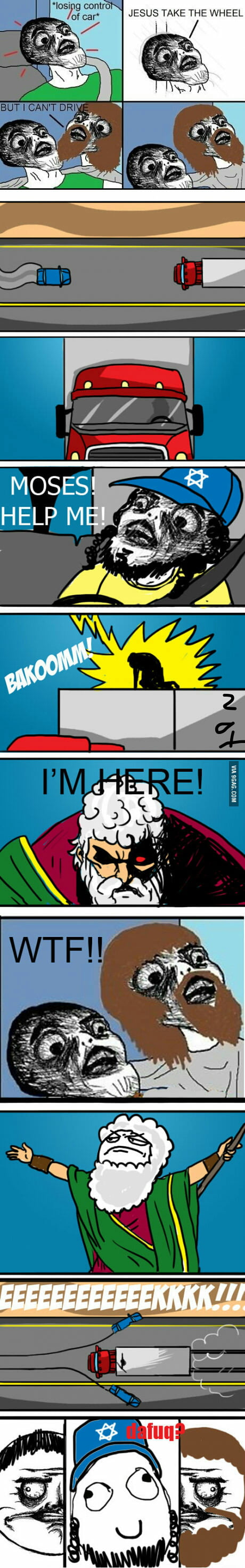 Rage Comic - Holy Moses - 9GAG