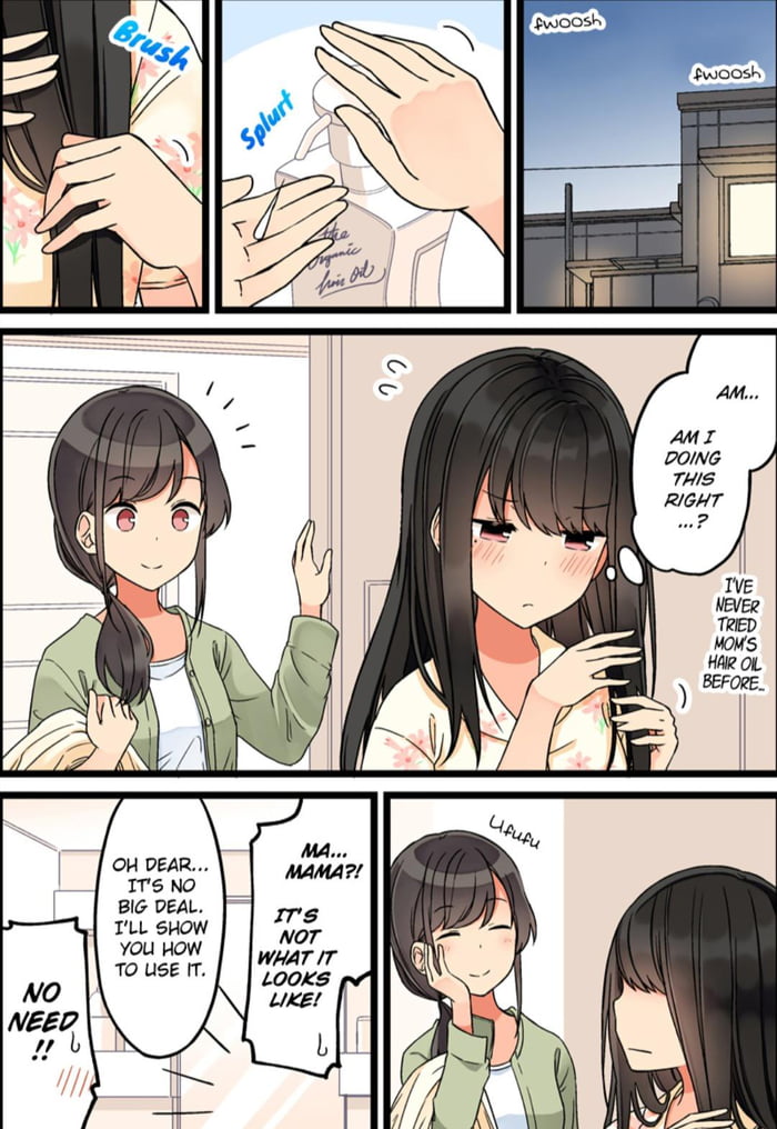 Nanami acting cute because of a friend's remark. - 9GAG