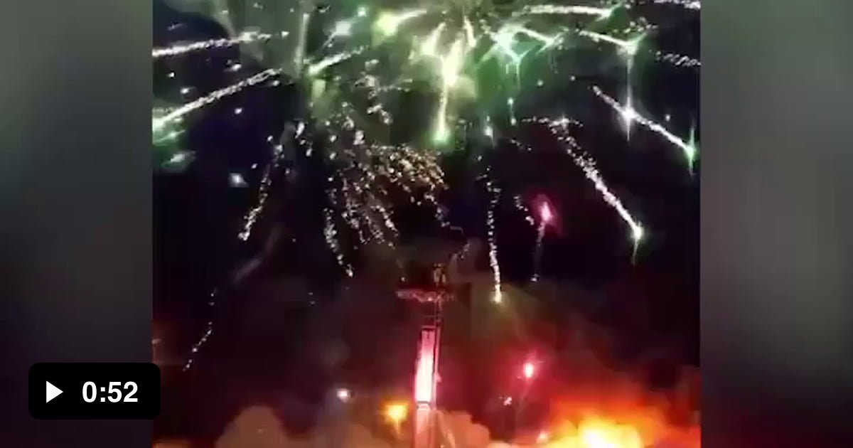 Fireworks store bursts into flames - 9GAG