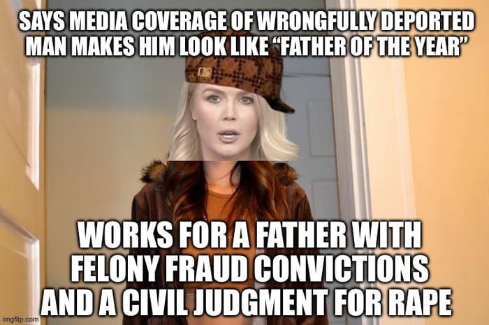 Karoline throws her hat in the ring for “Scumbag of the Year” - 9GAG