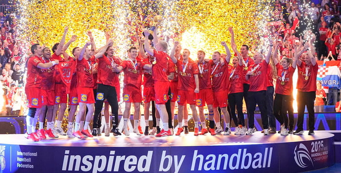 Denmark wins the men's handball world championship title for the fourth ...