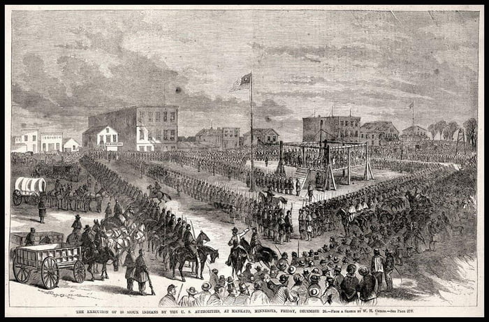 On the day after Christmas, 1862, the largest mass execution in U.S ...