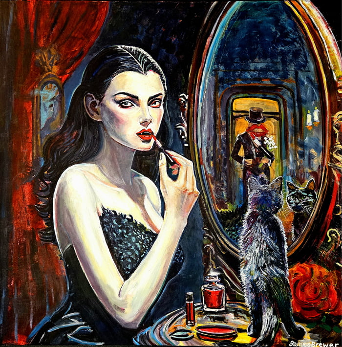 Acrylic painting on canvas by Artist James Brewer - 9GAG