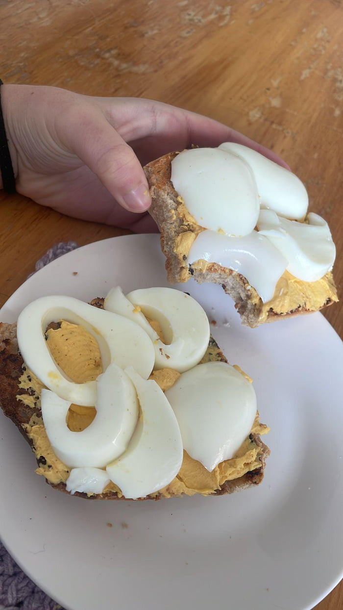 Deviled egg toast - 9GAG