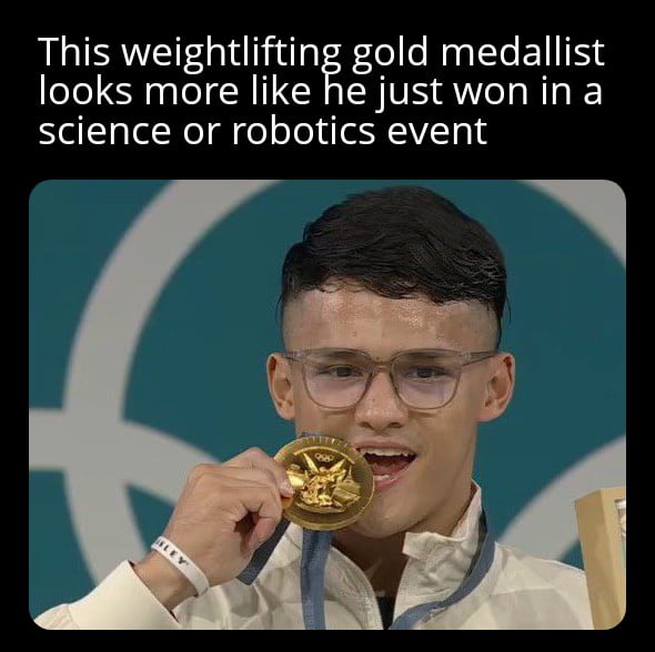 Not just won the gold, he actually broke an olympic record too - 9GAG