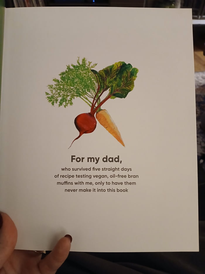 The dedication of this cookbook is so pure. - 9GAG