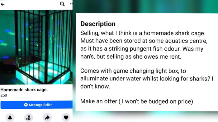 "Shark cage" - 9GAG