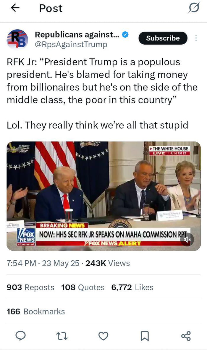 When they say 'man of the people' but mean 'man who knows people with ...