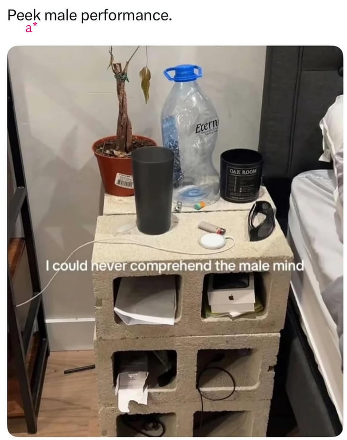 Peak male performance is a complex concept. - 9GAG