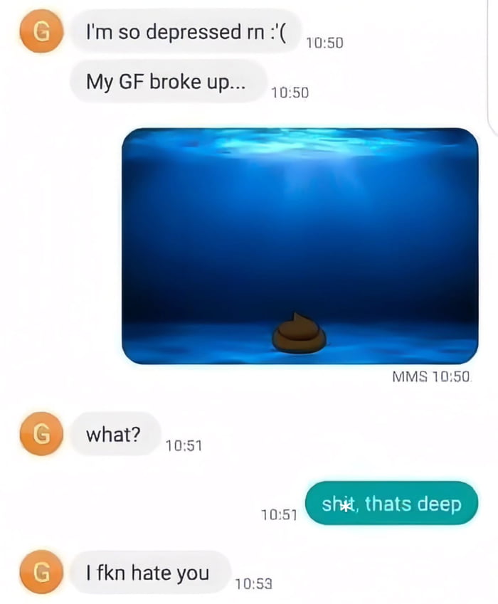 When your friend responds with peak humor - 9GAG