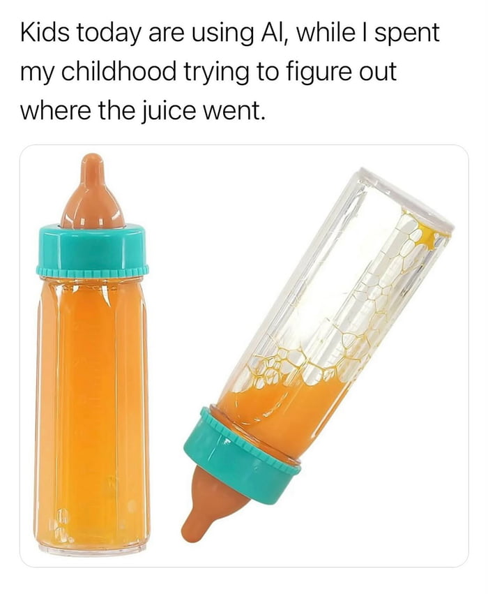 The mystery of the disappearing juice was the real challenge. - 9GAG