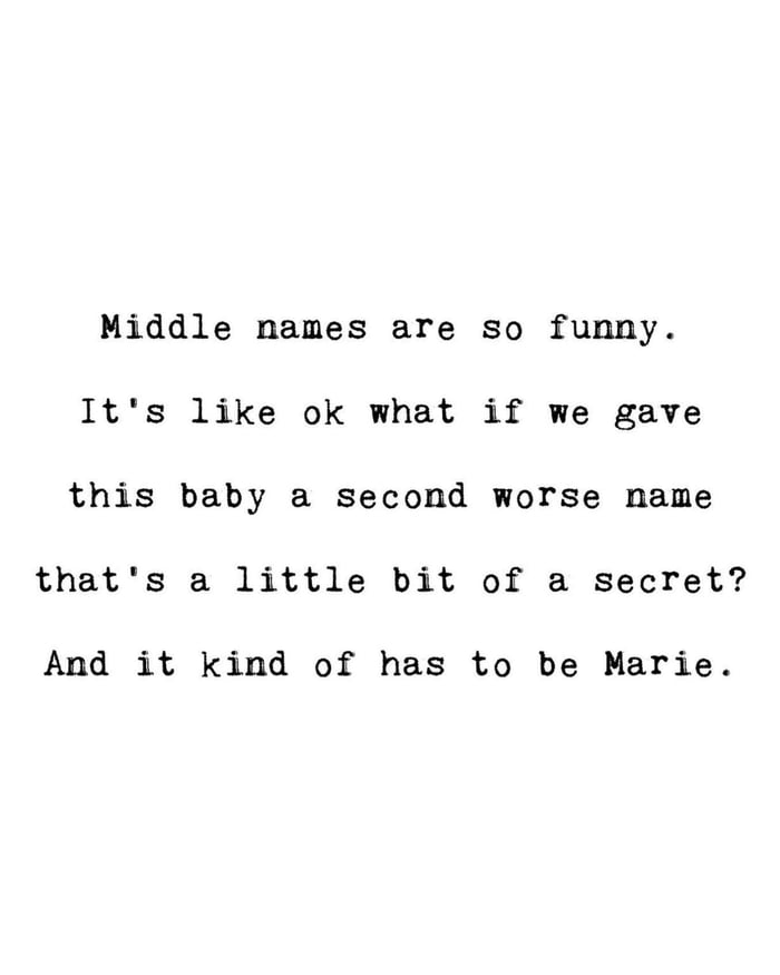 Why are middle names like this? - 9GAG