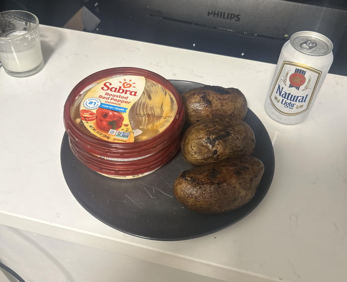 3 whole taters boiled and pan fried - 9GAG