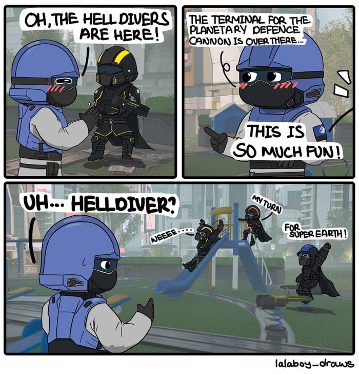The new update for helldivers 2 is so much fun! - 9GAG