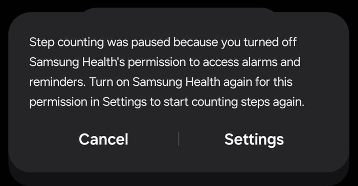 Sounds like blackmailing - why on Earth does Samsung need alarm and reminder rights to count ...