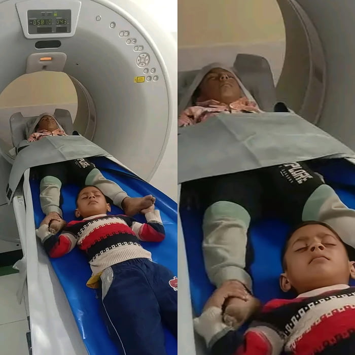 Terrified boy didn't want to go through CT scan until his best friend ...