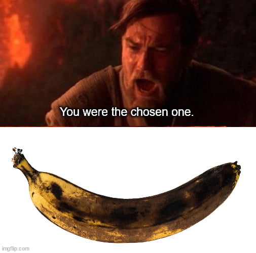 Bananakin Skywalker isn't real he can't hurt you. Bananakin Skywalker ...