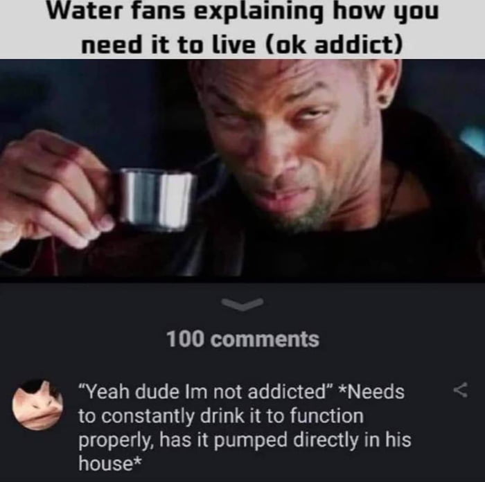 And they keep telling other people to drink it as well so they seem ...