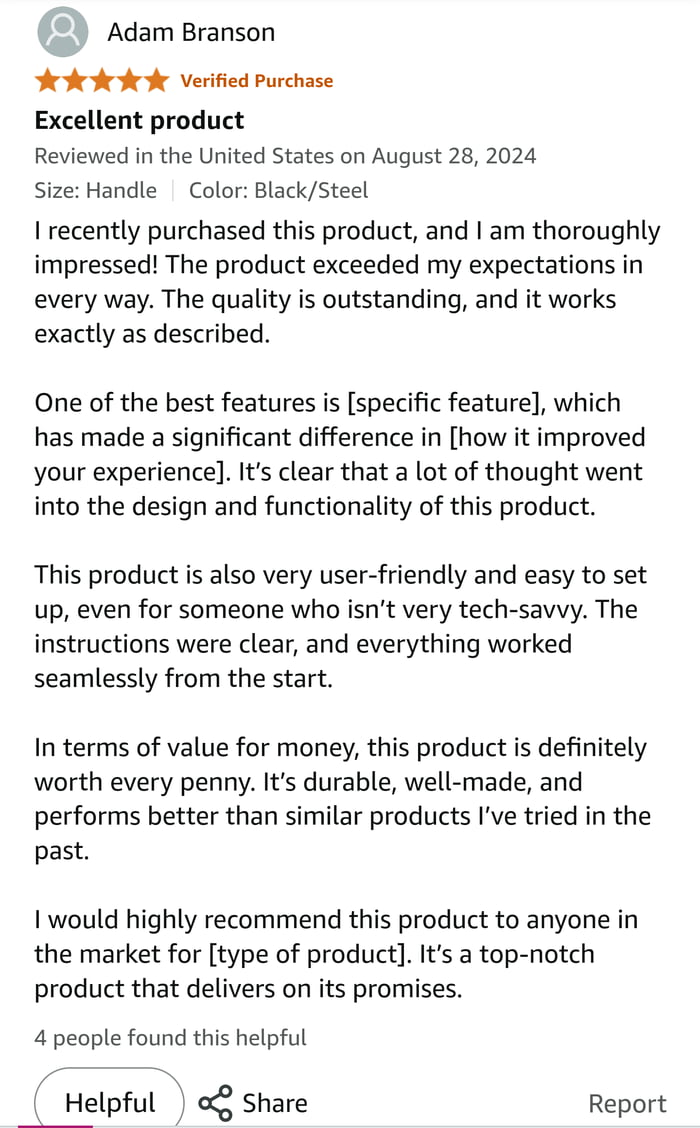 This obviously fake Amazon review - 9GAG